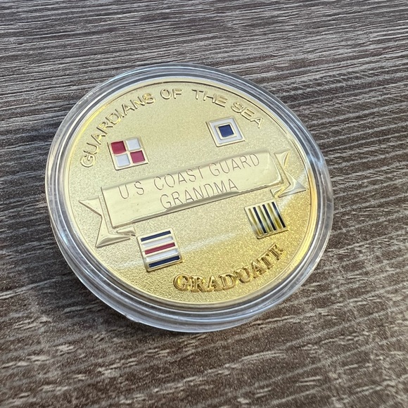 Office | Us Coast Guard Grandma Cape May Graduate Challenge Coin For ...